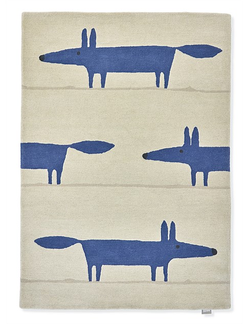 Scion Mr-fox-pebble Denim Rug | David Jones