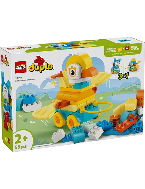 Lego Lego Duplo Town 3in1 Animals On Wheels 10448 | David Jones