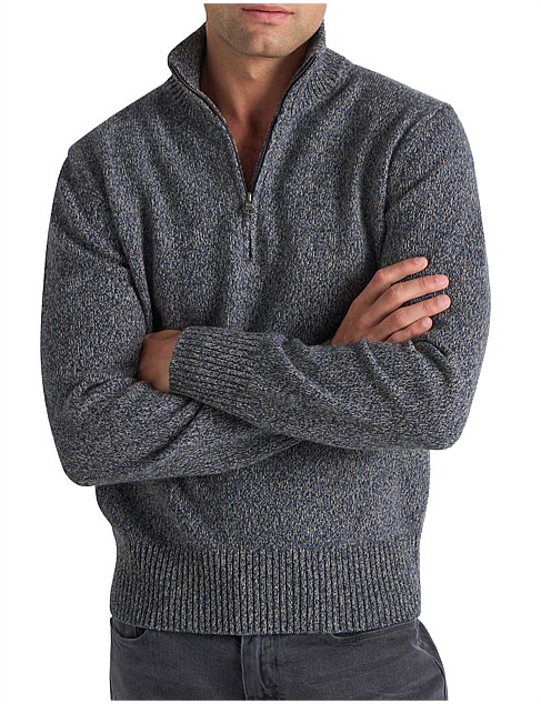 Mj Bale Ryder Half Zip Knt | David Jones