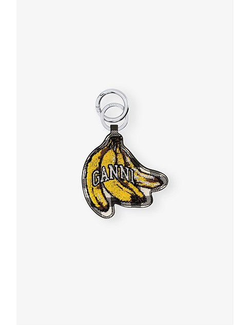 Ganni Banana Keyring Velvet | David Jones