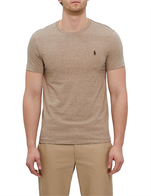 Polo Ralph Lauren Custom Slim Fit Jersey Crewneck T-shirt | David Jones