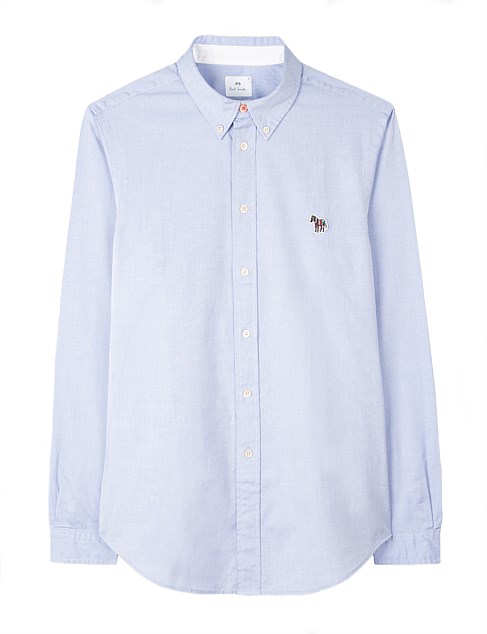Ps By Paul Smith Mens Ls Tailored Fit Shirt Zeb Badge | David Jones