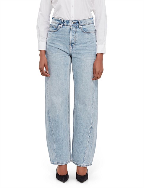 T By Alexander Wang Float Mid Rise Jeans With Light Whiskering and ...