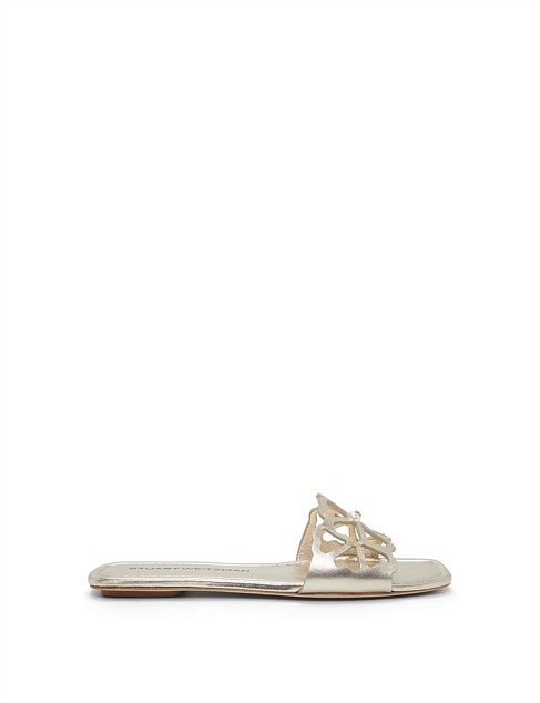 Stuart Weitzman Jasmine Slide Floral Cutout Sandal | David Jones