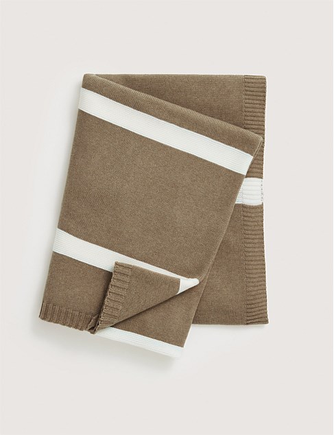 Sheridan Endrik 130cm X 180cm Throw In Praline | David Jones