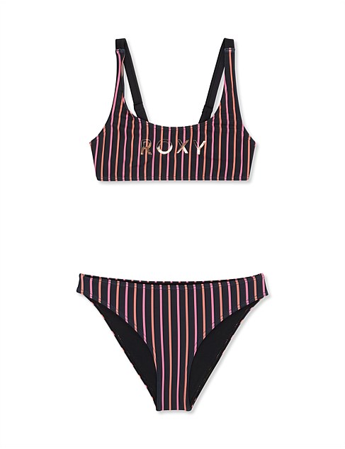 Roxy Active Stripe Bralette Set | David Jones