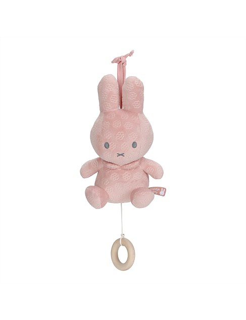 Miffy Plush Fluffy Pink Miffy Music Box | David Jones