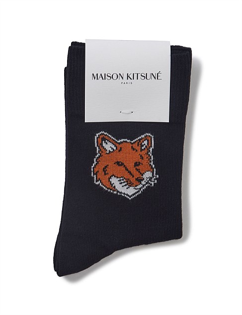 Maison Kitsune Natural Fox Head Socks | David Jones