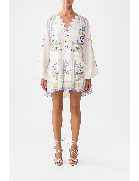 Camilla Relaxed Short Dress With Dropped Waist | David Jones