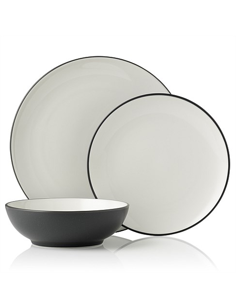 Noritake Colorwave Graphite 12pc Dinner Set | David Jones