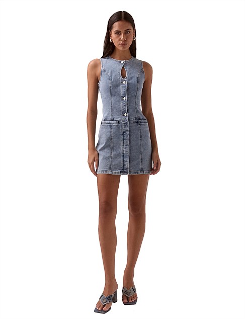 Sovere Etch Denim Mini Dress | David Jones