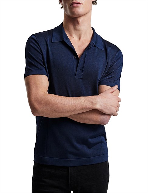 Calibre Shiny Rayon Polo | David Jones