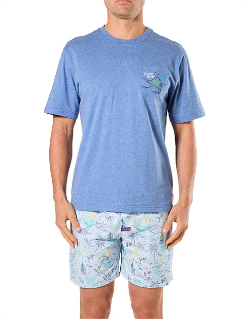 Mitch Dowd Vacay Mode Mens Pj Set | David Jones