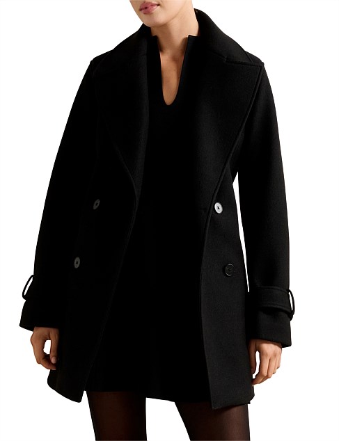 Forever New Belle Short Wrap Coat | David Jones