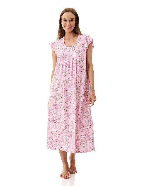 Givoni Jemma Flutter Sleeve Mid Length Nightie | David Jones