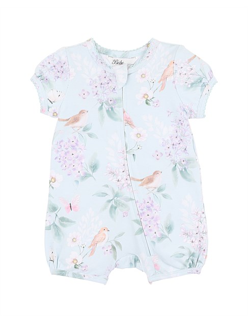 Bebe By Minihaha Madelyn Short Sleeve Zipsuit | David Jones