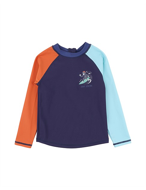 Minihaha Riley Monkey Long Sleeve Rash Top | David Jones