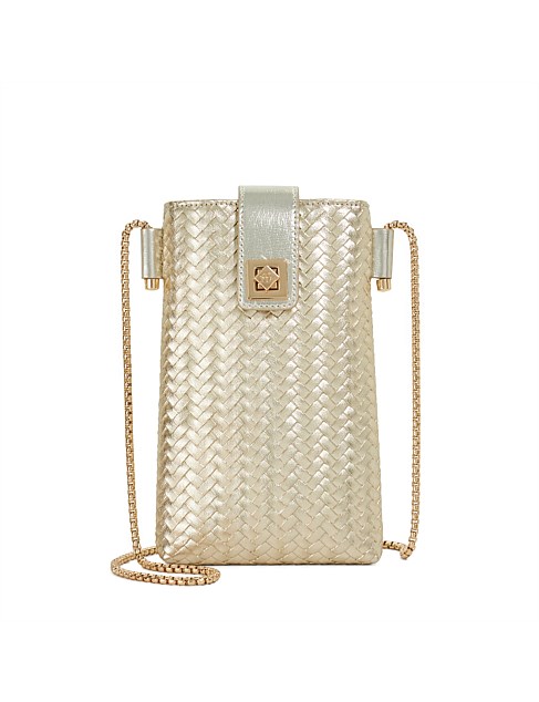 Dune London Keystone Phone Crossbody In Gold | David Jones