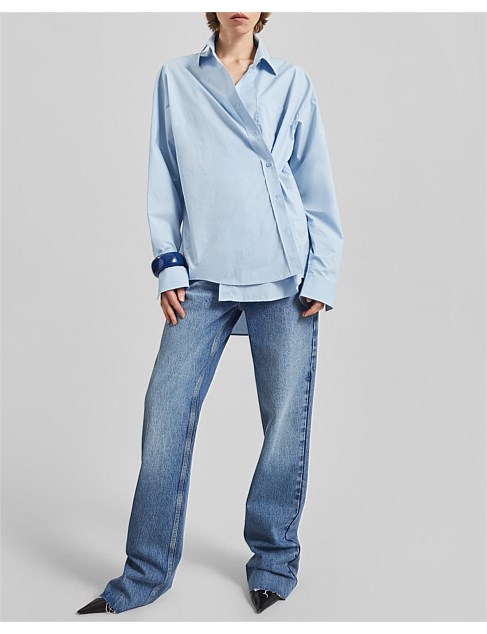 The Frankie Shop Ornella Side Button-up Shirt | David Jones