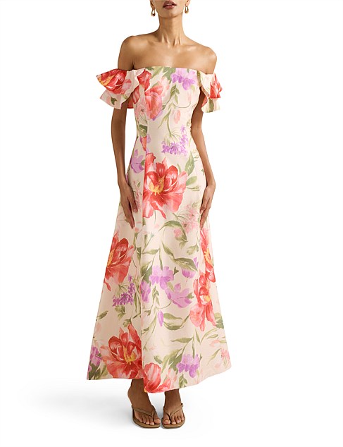 Forever New Alora Petite Ruffle Maxi Dress | David Jones