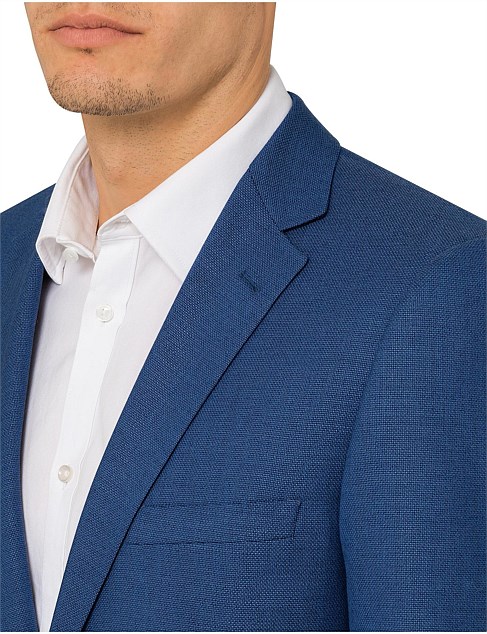 Uber Stone Textured Basket Weave Jacket | David Jones