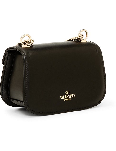 Valentino Vltn Small Leather Shoulder Bag | David Jones