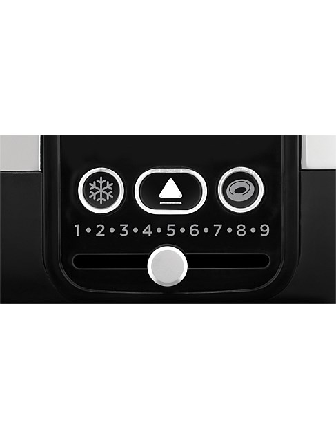 Dualit Domus 2 Slice Toaster Polished With Black Trim | David Jones