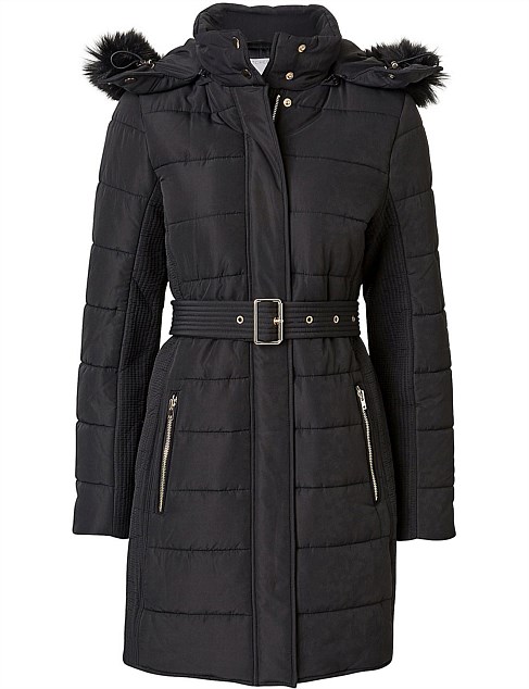 Witchery Longline Puffer Jacket | David Jones