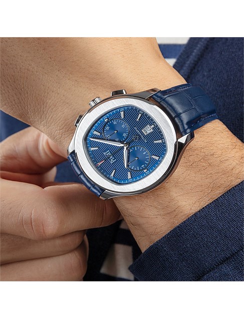 Piaget Polo Auto Chronograph Watch 42mm Blue Dial | David Jones