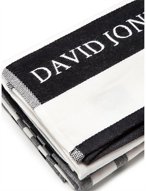 David Jones Heritage Tea Towel Set Of 3 | David Jones