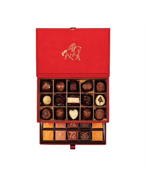 Godiva Luxury Box 30pc Red | David Jones