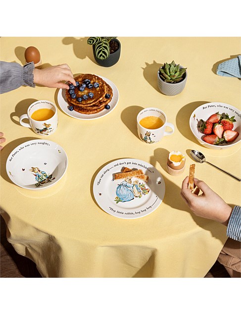 Wedgwood Peter Rabbit 3 Piece Set Blue | David Jones