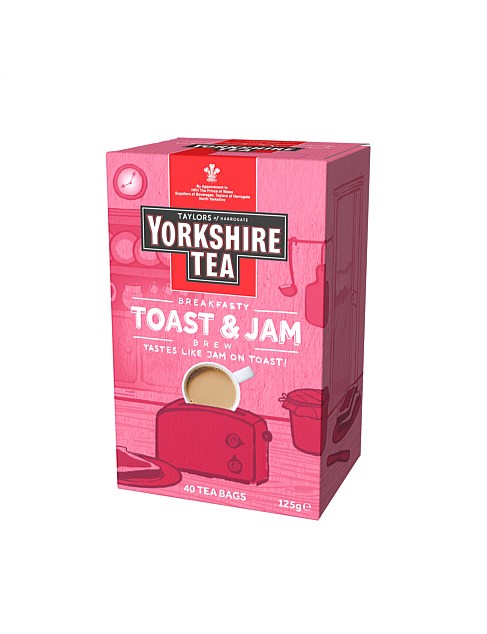 Yorkshire Tea Yorkshire Tea Toast & Jam Brew 40 Tea Bags 125g | David Jones