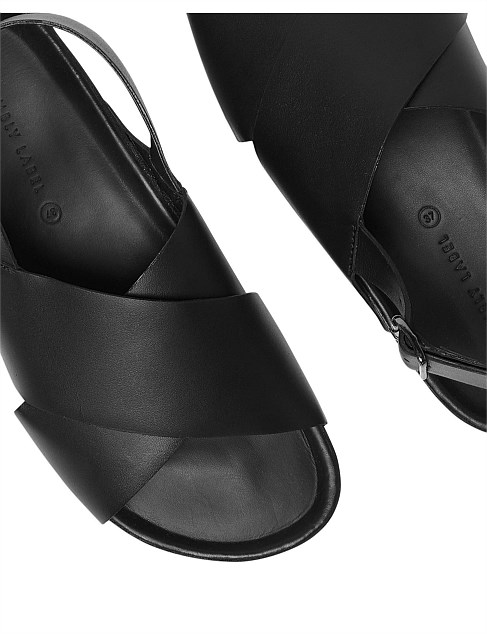 Assembly Label Crossover Sandal Black | David Jones