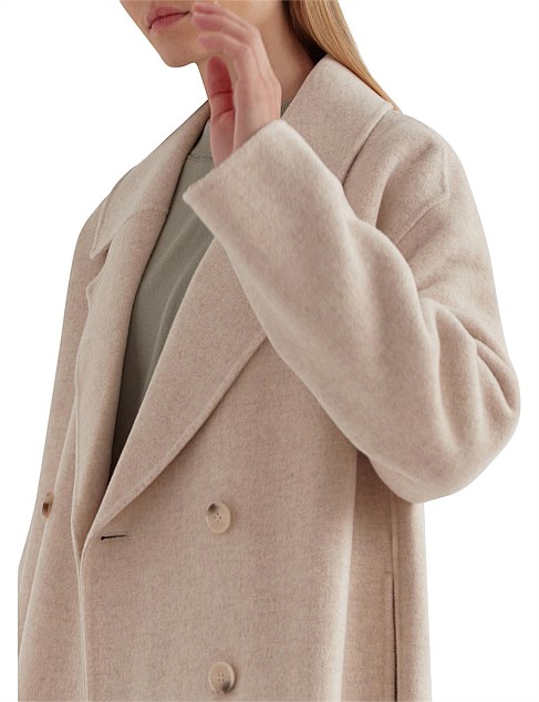 Assembly Label Double Breasted Wool Coat | David Jones