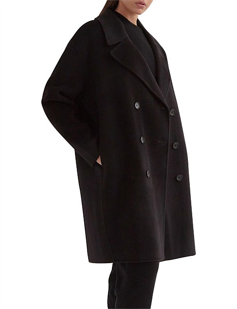 Assembly Label Double Breasted Wool Coat | David Jones