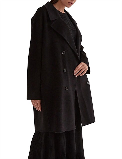 Assembly Label Double Breasted Wool Coat | David Jones