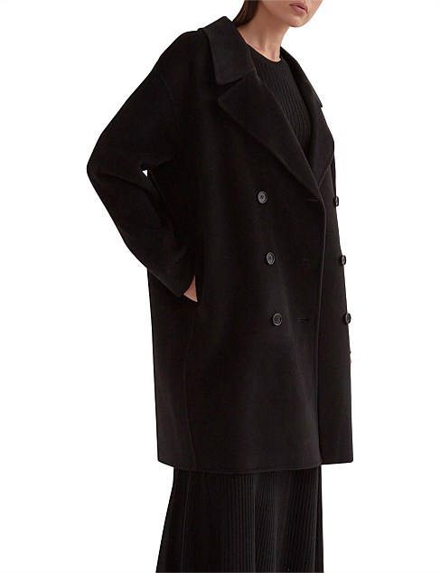 Assembly Label Double Breasted Wool Coat | David Jones