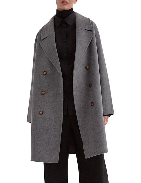 Assembly Label Double Breasted Wool Coat | David Jones