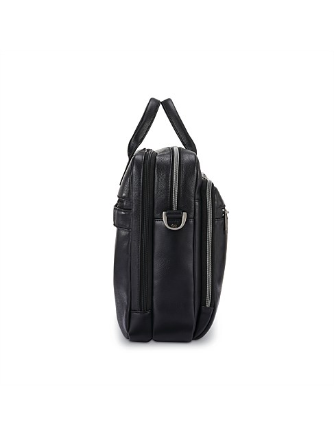 Samsonite Classic Leather Toploader 30.5cm Black | David Jones