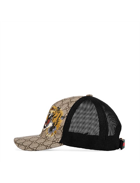 Gucci Tigers Print Gg Supreme Baseball Hat | David Jones