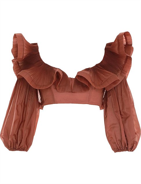 Zimmermann Cropped Bodice | David Jones