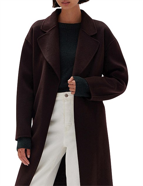 Assembly Label Sadie Single Breasted Wool Coat | David Jones