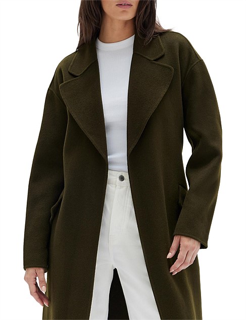 Assembly Label Sadie Single Breasted Wool Coat | David Jones
