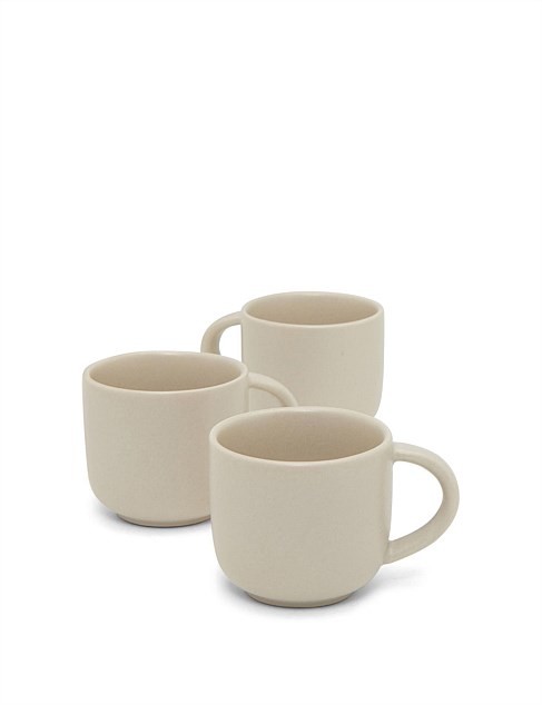 David Jones Collection Airlie Sand Stoneware Espresso Cup Set Of 4 Sand ...