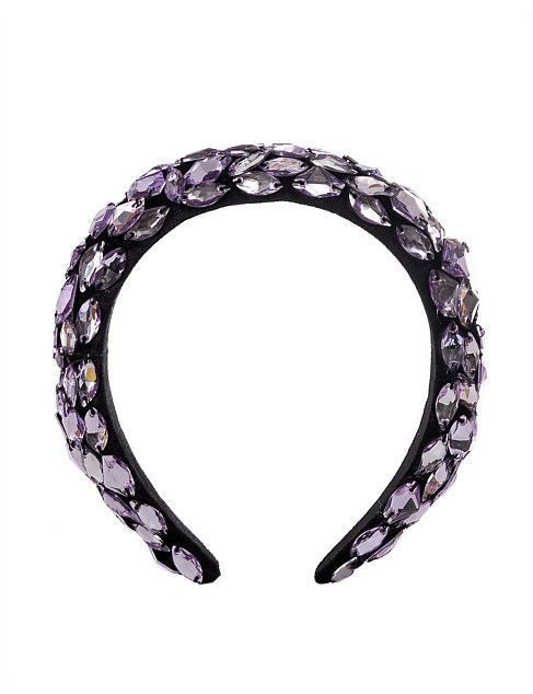 Gregory Ladner Padded Headband With Large Stones | David Jones