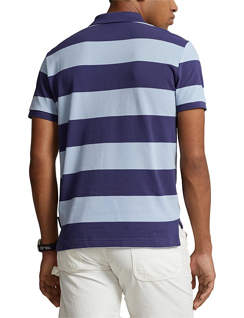 Polo Ralph Lauren Custom Slim Fit Big Pony Mesh Polo Shirt | David Jones