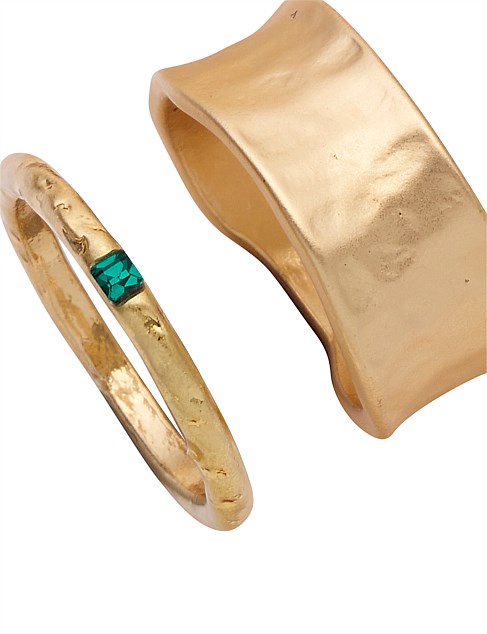 David Lawrence Mixed Ring Stack Set | David Jones