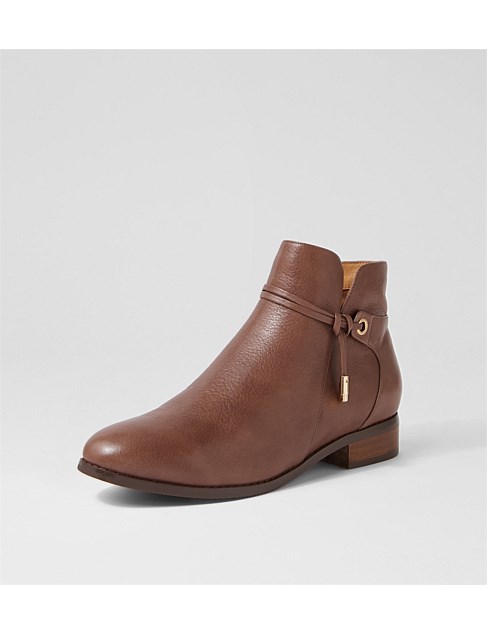 Supersoft By Diana Ferrari Bessi Coffee Leather Ankle Boots | David Jones