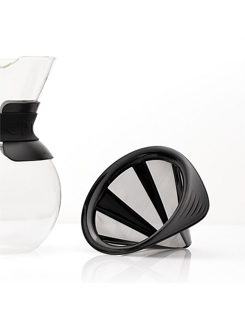 Bodum Pour Over Coffee Maker With Permanent Filter 1.0l Black | David Jones